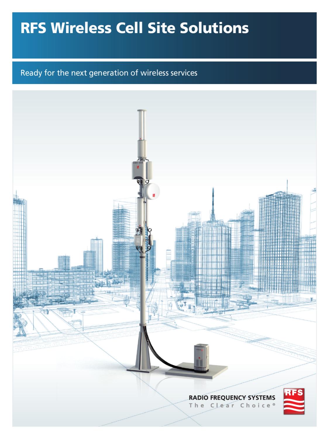 RFS Wireless Cell Sites Solutions brochure by Radio Frequency Systems ...