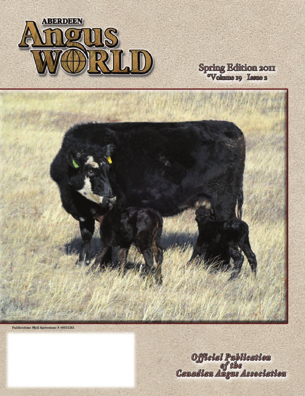 Angus World Spring 2011 Volume 19 Issue2 by Everything Angus - Issuu