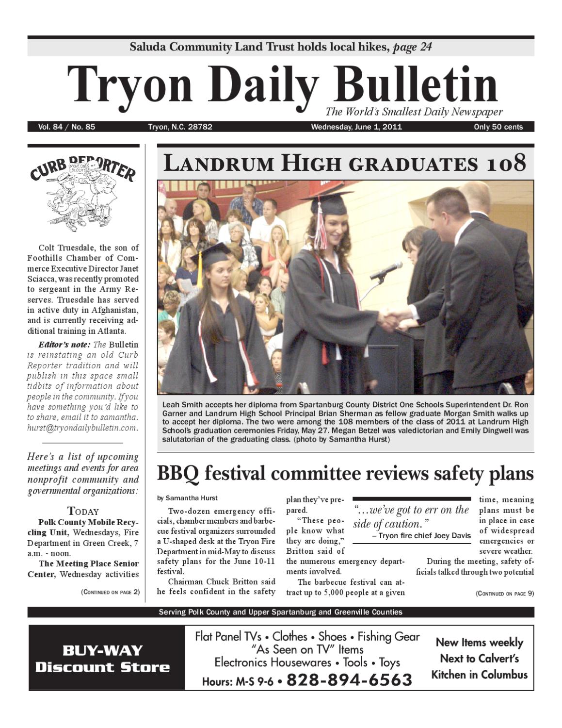 06-01-11 Daily Bulletin by Tryon Daily Bulletin - Issuu