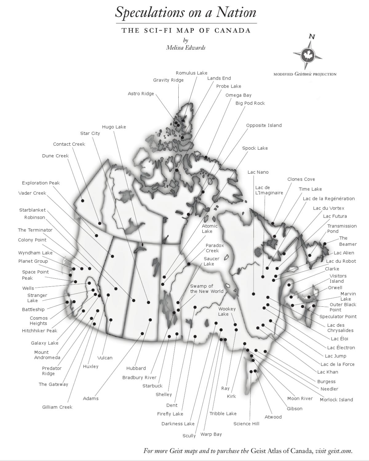 The Sci-Fi Map of Canada by Geist Magazine - Issuu