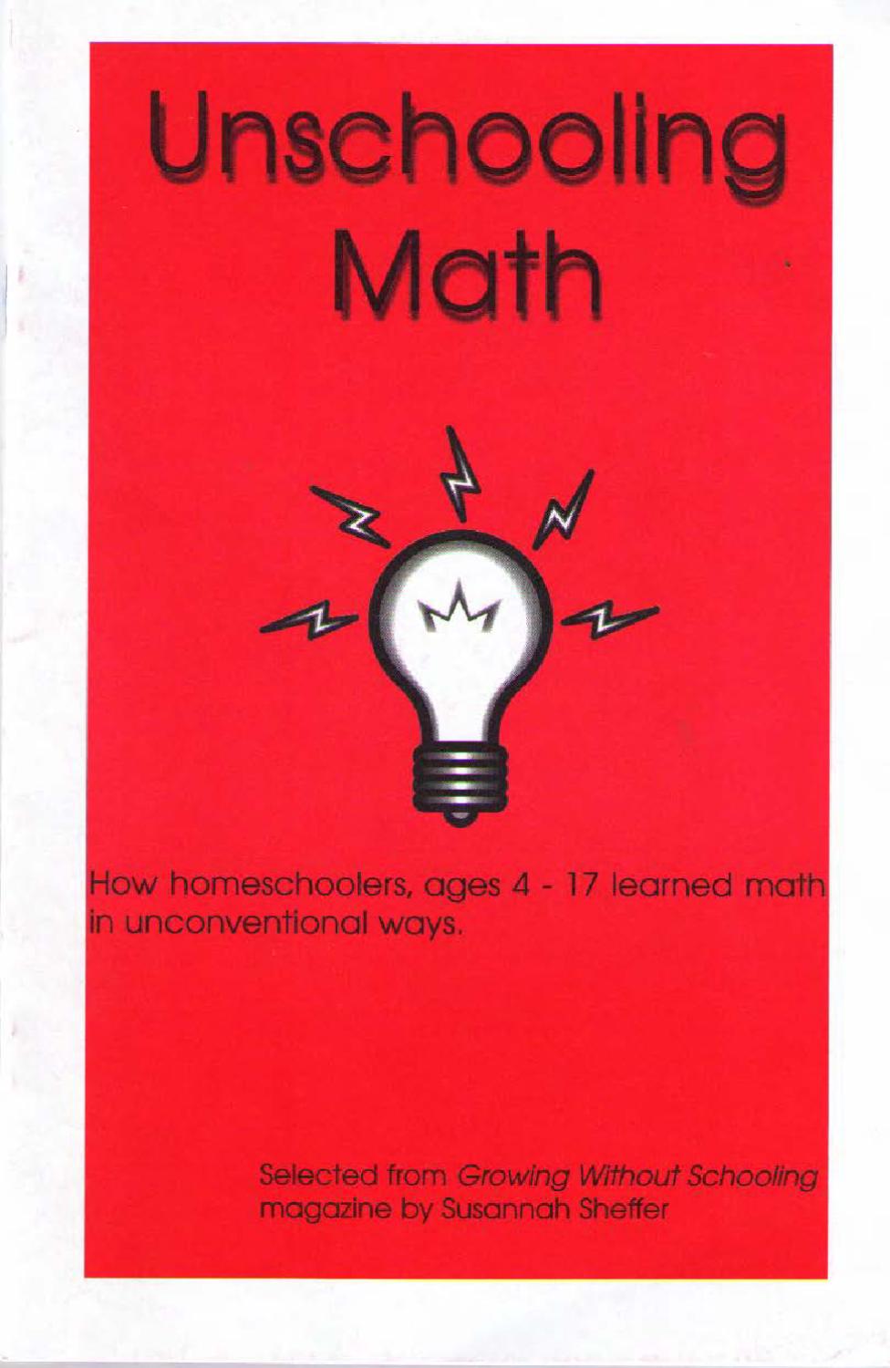 Unschooling Math by Patrick Farenga - Issuu