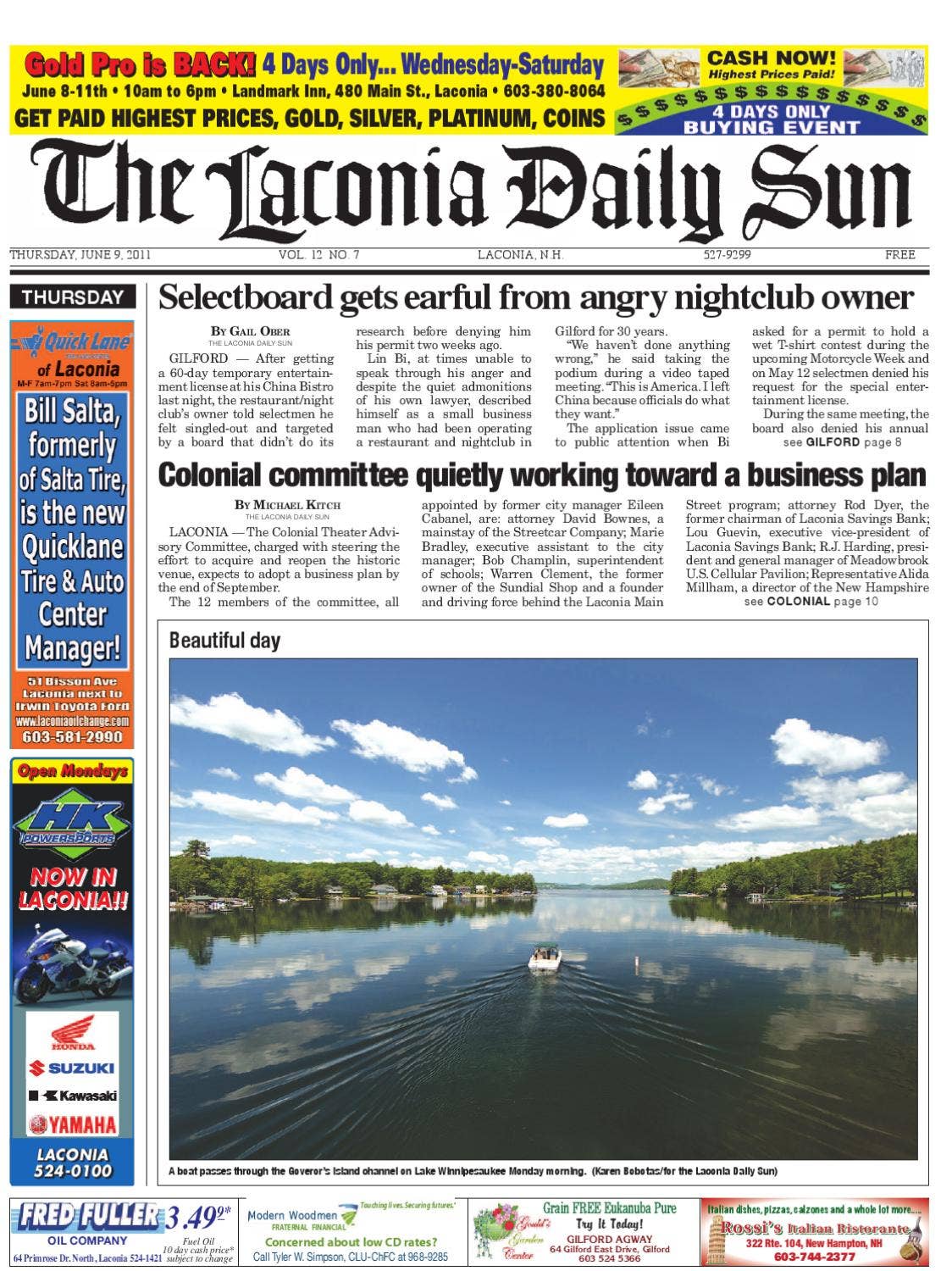 The Laconia Daily Sun, June 9, 2011 by Daily Sun - Issuu