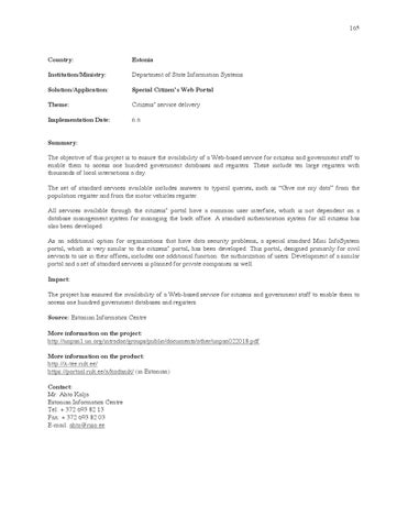 Compendium of Innovative E-Gov Practices Vol I/II by United Nations ...