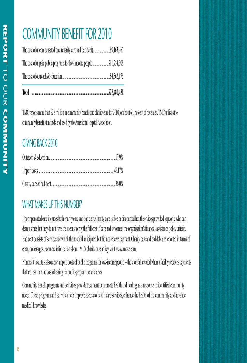 TMC Community Benefit by Tucson Medical Center - Issuu