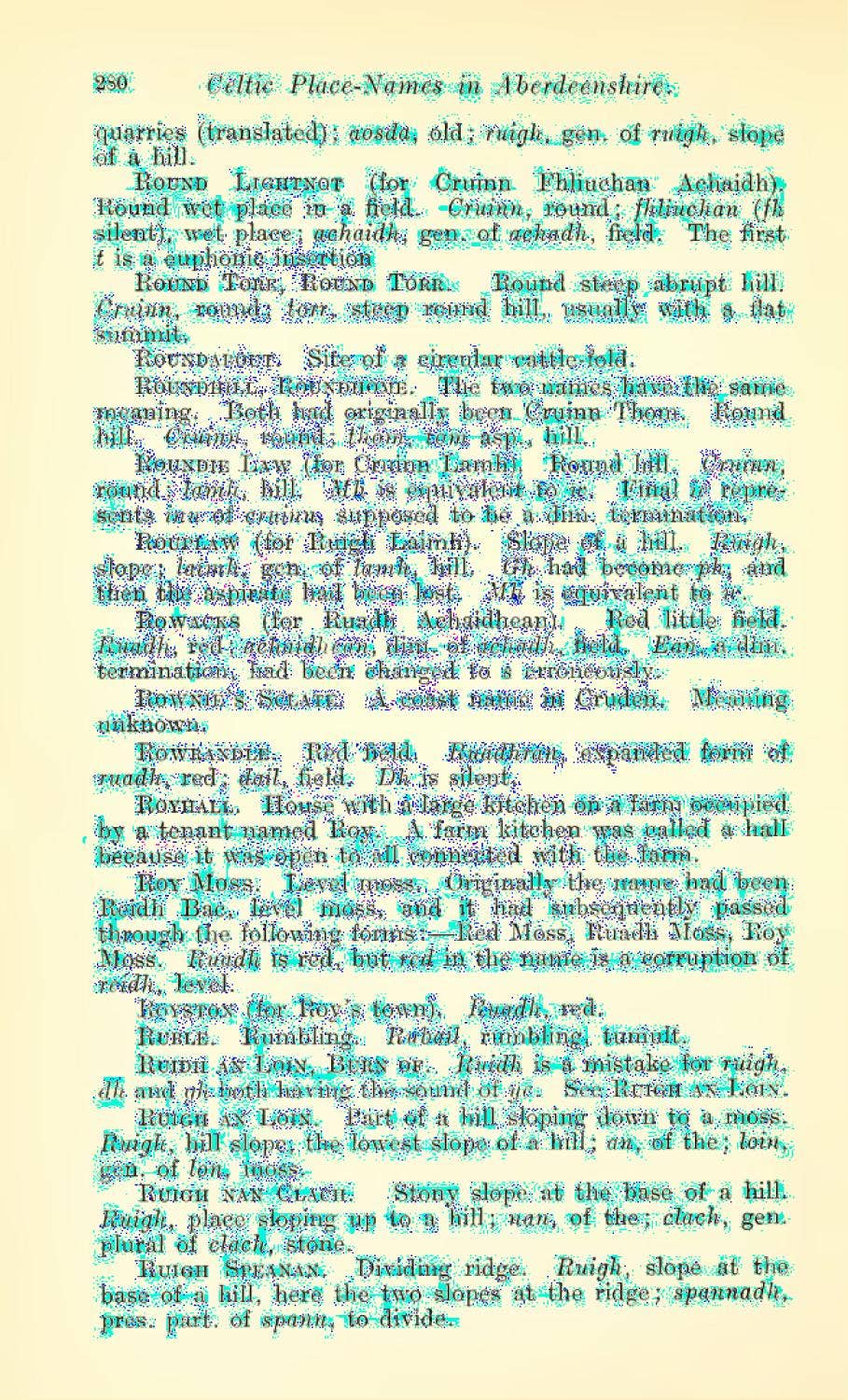 CELT-LING-Font-CELTIC PLACE NAMES IN ABERDEENSHIRE-MILNE by Marcial ...