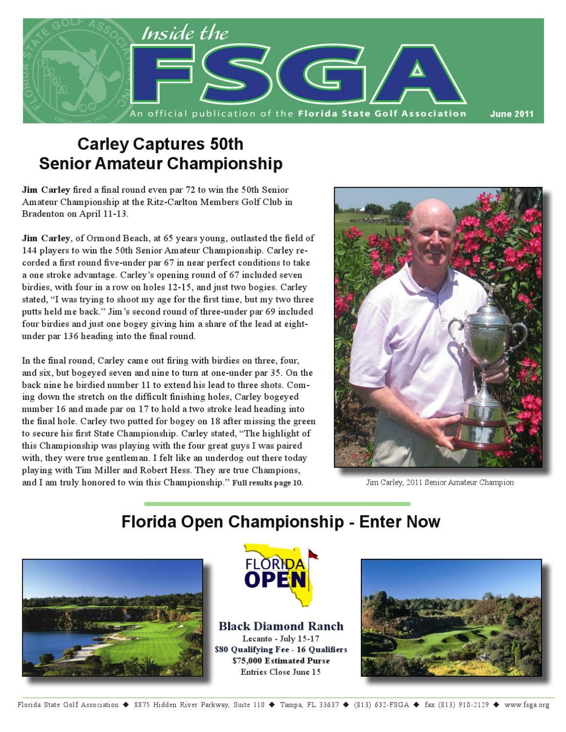Inside the FSGA - May by Florida State Golf Association - Issuu