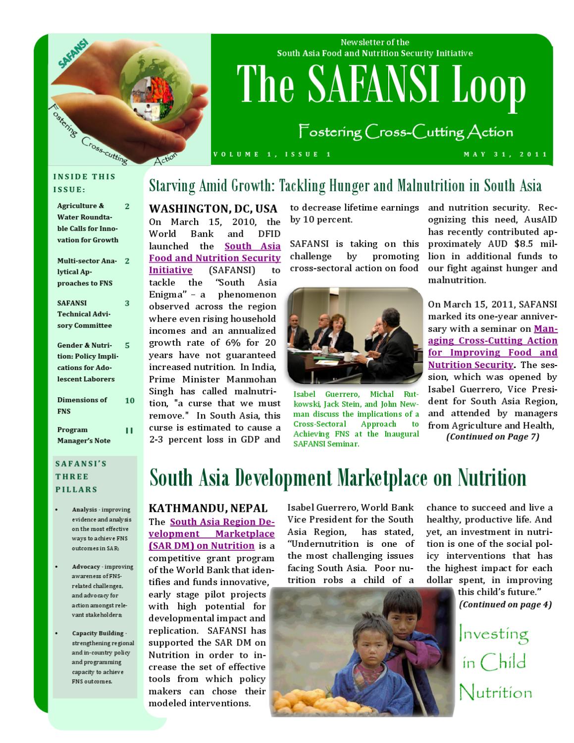 SAFANSI Newsletter May 2011 by World Bank Group Publications - Issuu