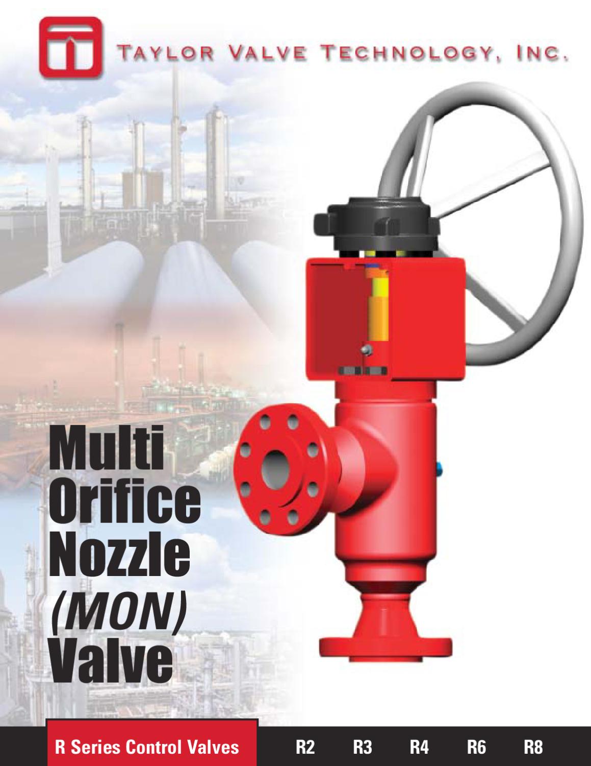 R Series Multi Orifice Valve Order Code~Flow Rate~Parts Manual by RMC ...