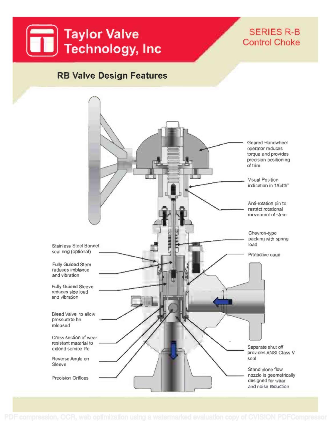 RB Series Multi Orifice Valve Order Code~Flow Rate~Parts Manual by RMC ...