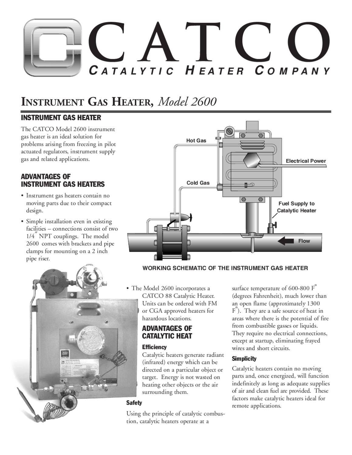 CATCO 2600 Instrument Heater Brochure by RMC Process Controls ...