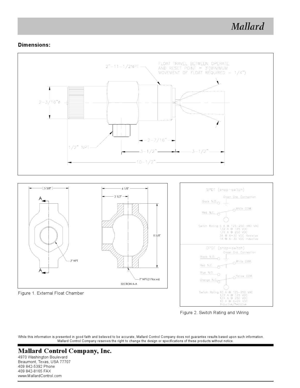3100E Level Switch Bulletin by RMC Process Controls & Filtration, LLC ...
