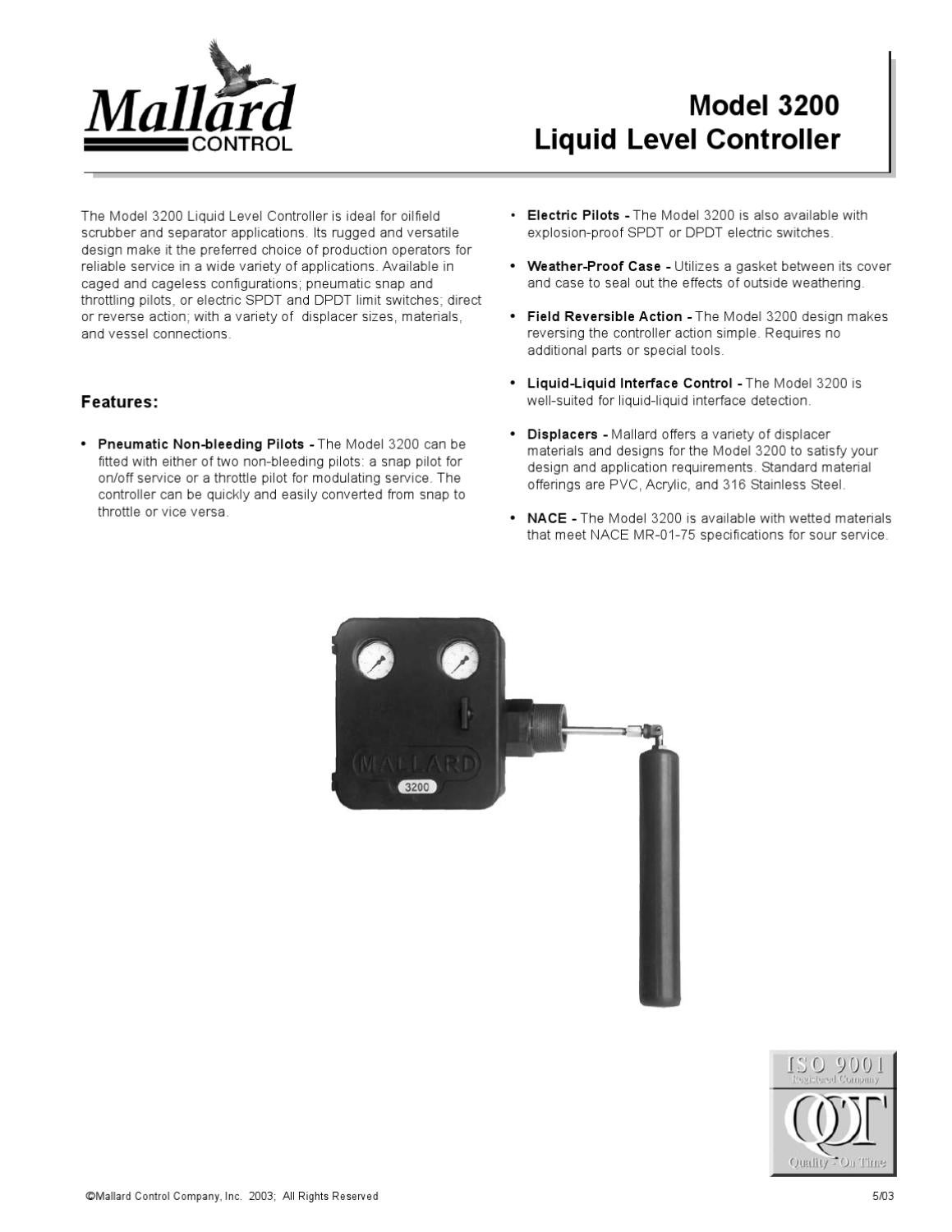 3200 LLC Bulletin by RMC Process Controls & Filtration, LLC. - Issuu