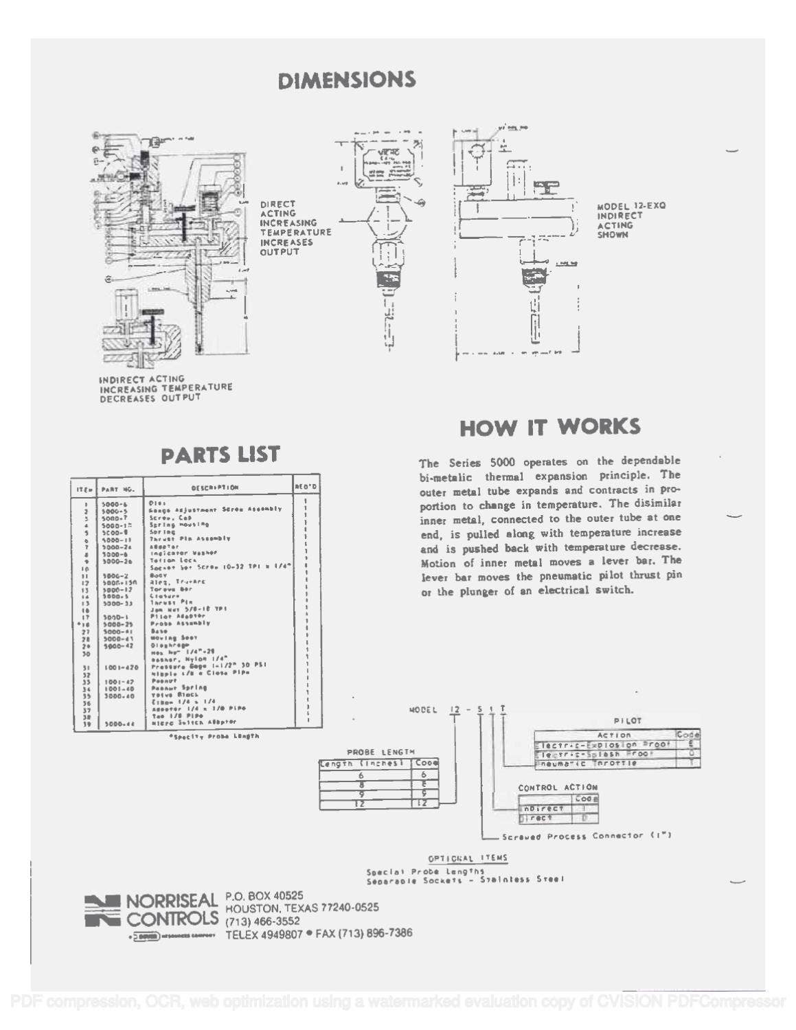 5000 Parts list & Schematic by RMC Process Controls & Filtration, LLC ...