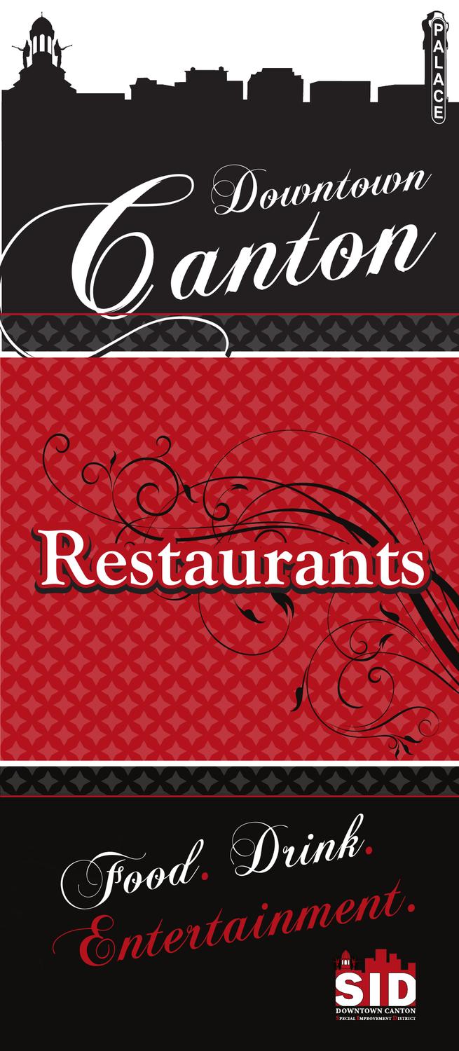 Downtown Canton Restaurant Brochure by Canton Regional Chamber of ...