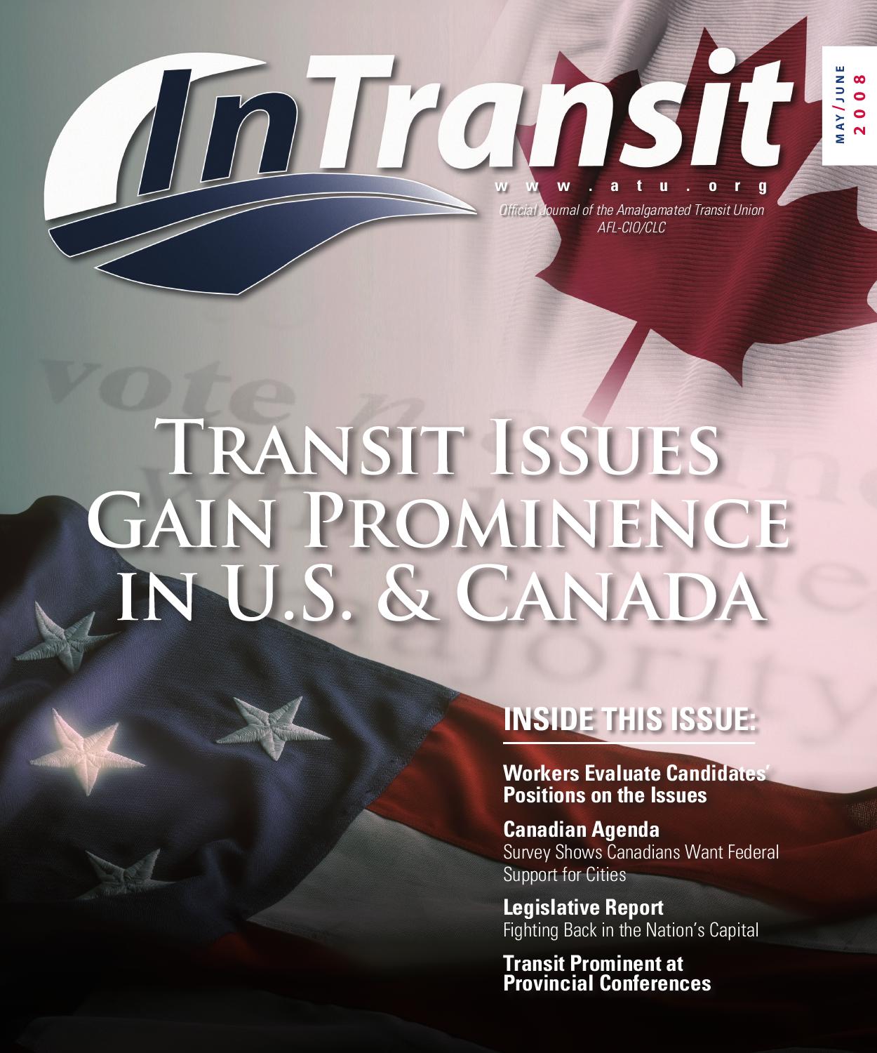 In Transit - May/June 2008 by Amalgamated Transit Union - Issuu