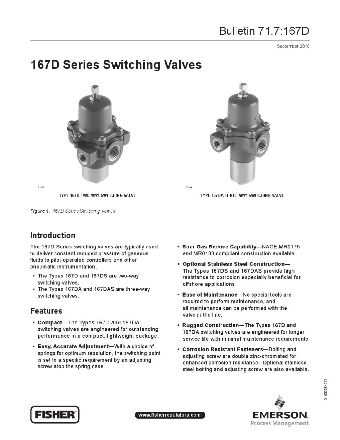 167D Valve Bulletin by RMC Process Controls & Filtration, LLC. - Issuu