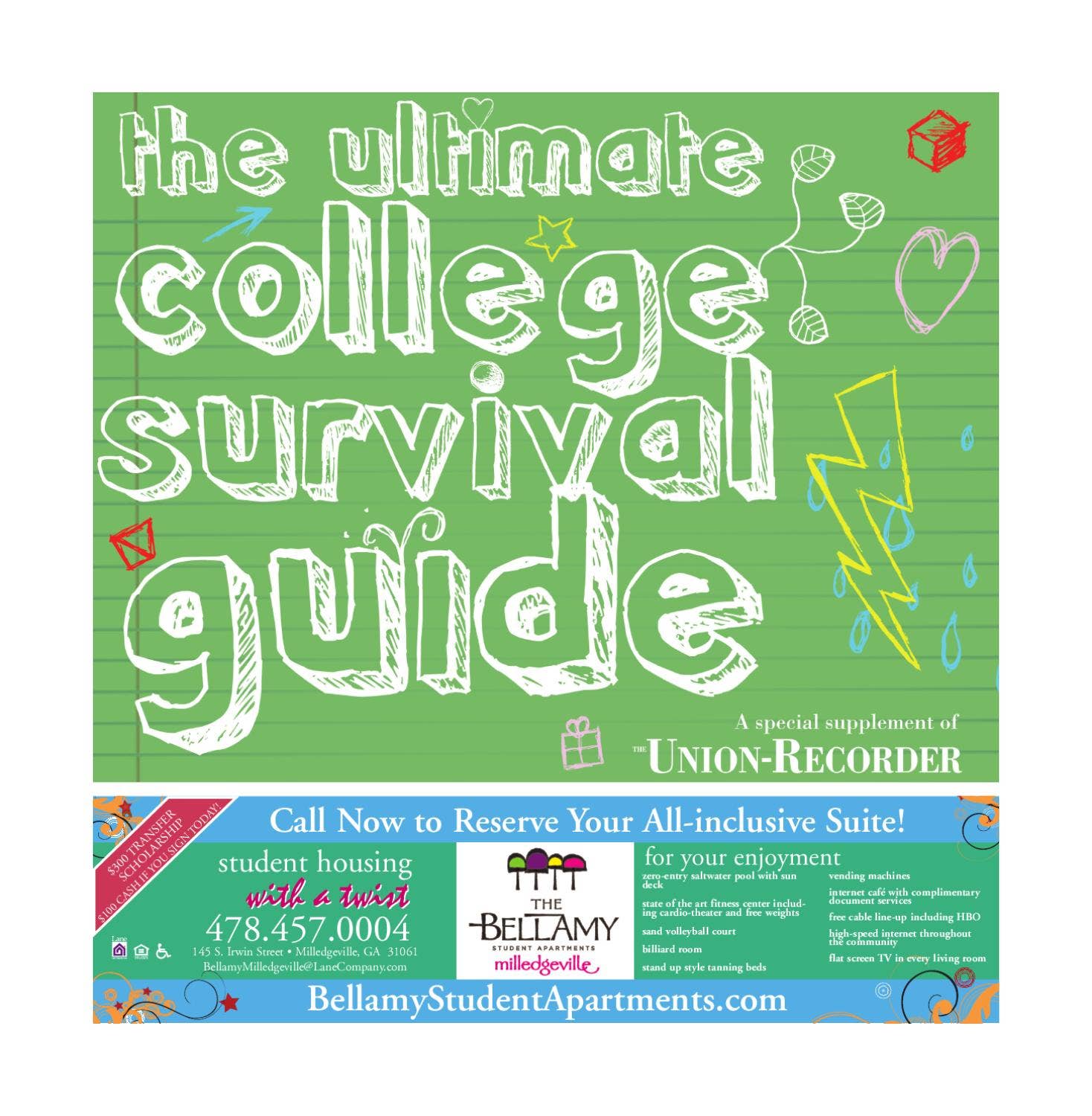 The Ultimate College Survival Guide 2011 by The Union-Recorder - Issuu