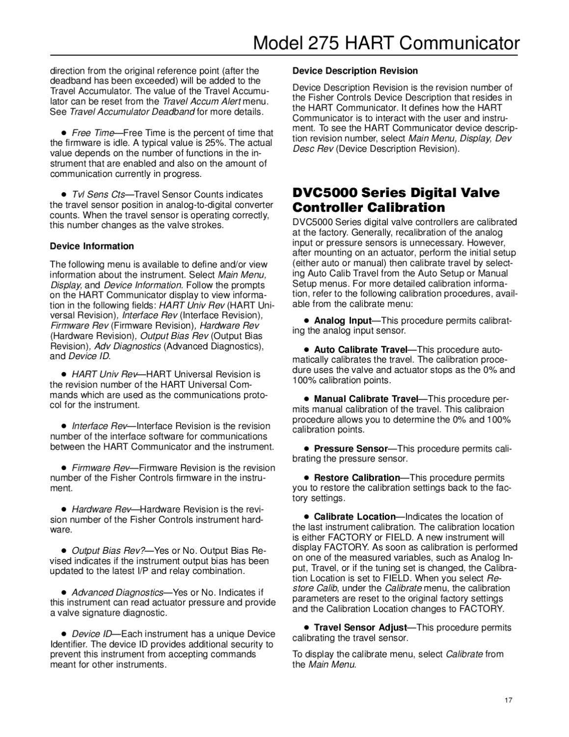 275 HART Communicator Manual by RMC Process Controls & Filtration, LLC ...
