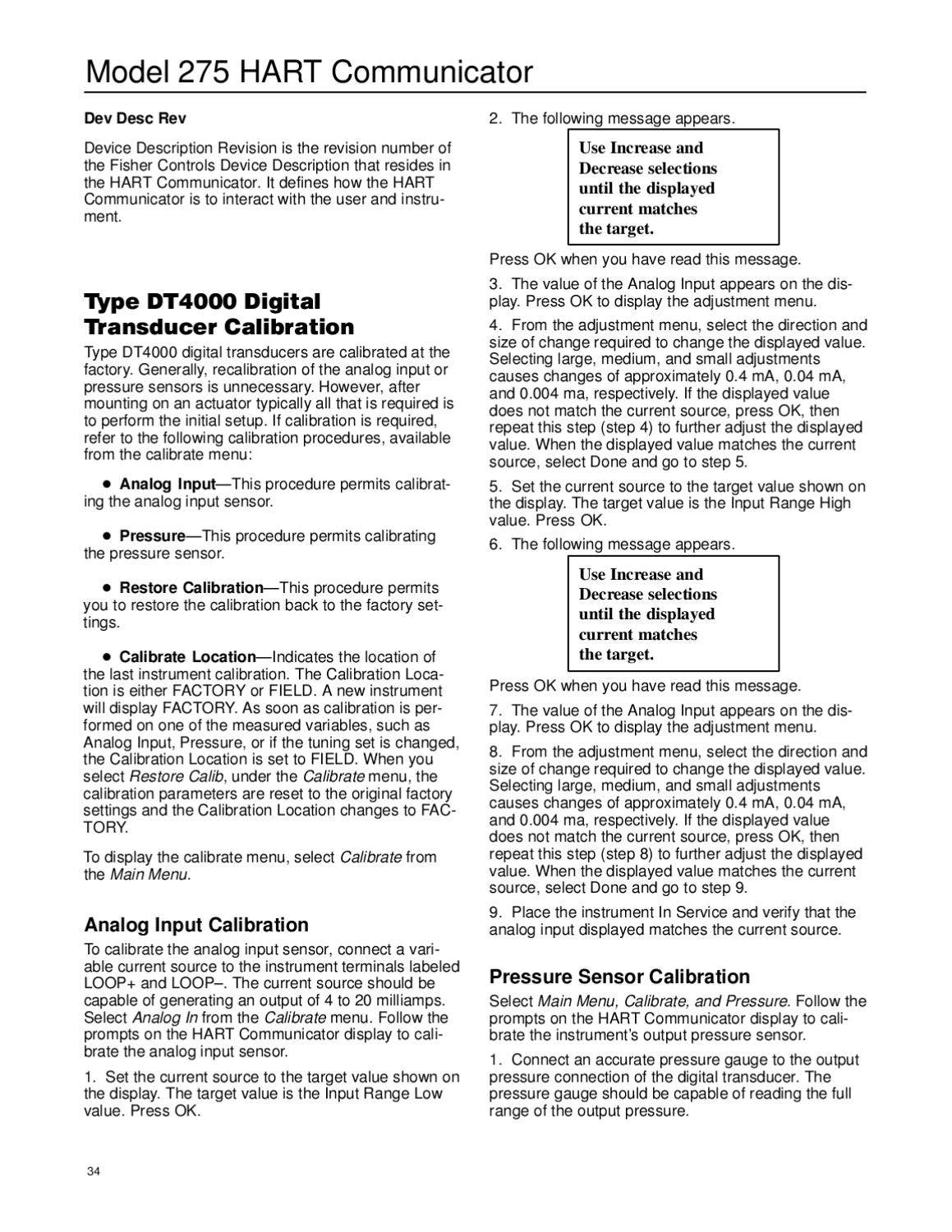 275 HART Communicator Manual by RMC Process Controls & Filtration, LLC ...