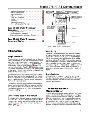 275 HART Communicator Manual by RMC Process Controls & Filtration, LLC ...