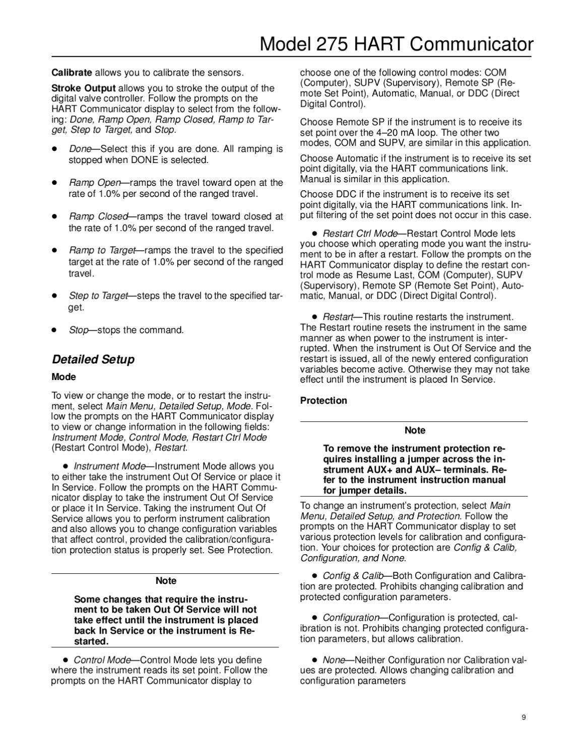 275 HART Communicator Manual by RMC Process Controls & Filtration, LLC ...