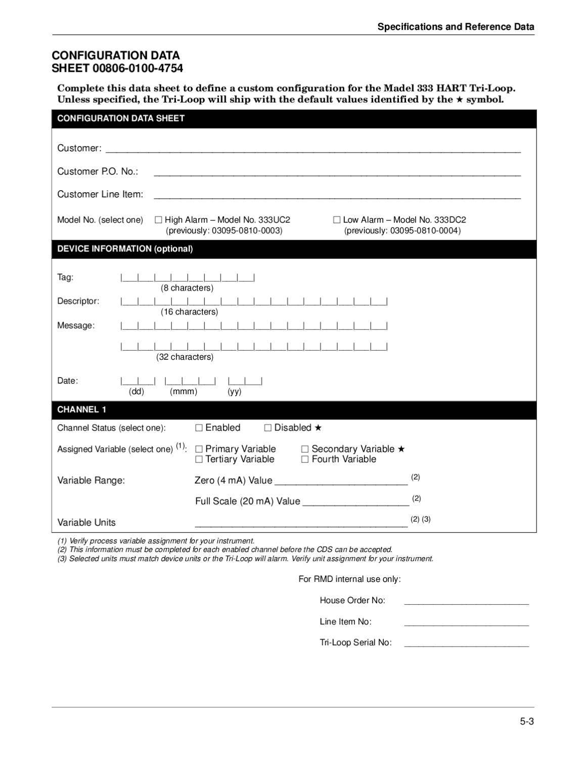 333 HART Converter Instruction Manual by RMC Process Controls ...