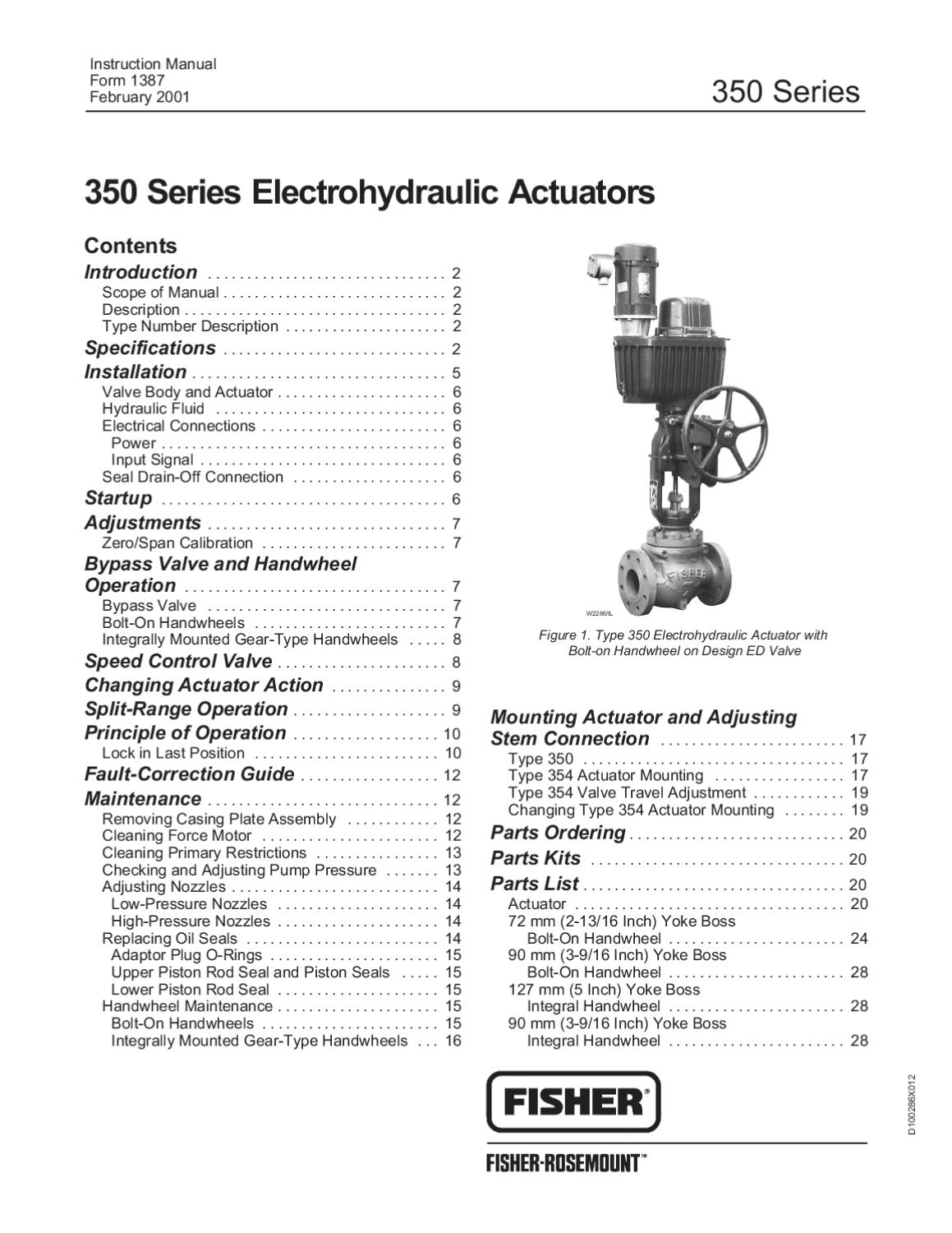 350 Actuator Instruction Manual by RMC Process Controls & Filtration ...