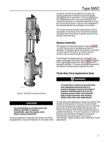 585C Actuator Manual Instruction Manual by RMC Process Controls ...
