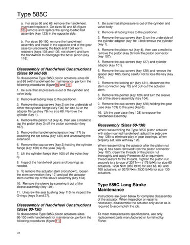 585C Actuator Manual Instruction Manual by RMC Process Controls ...