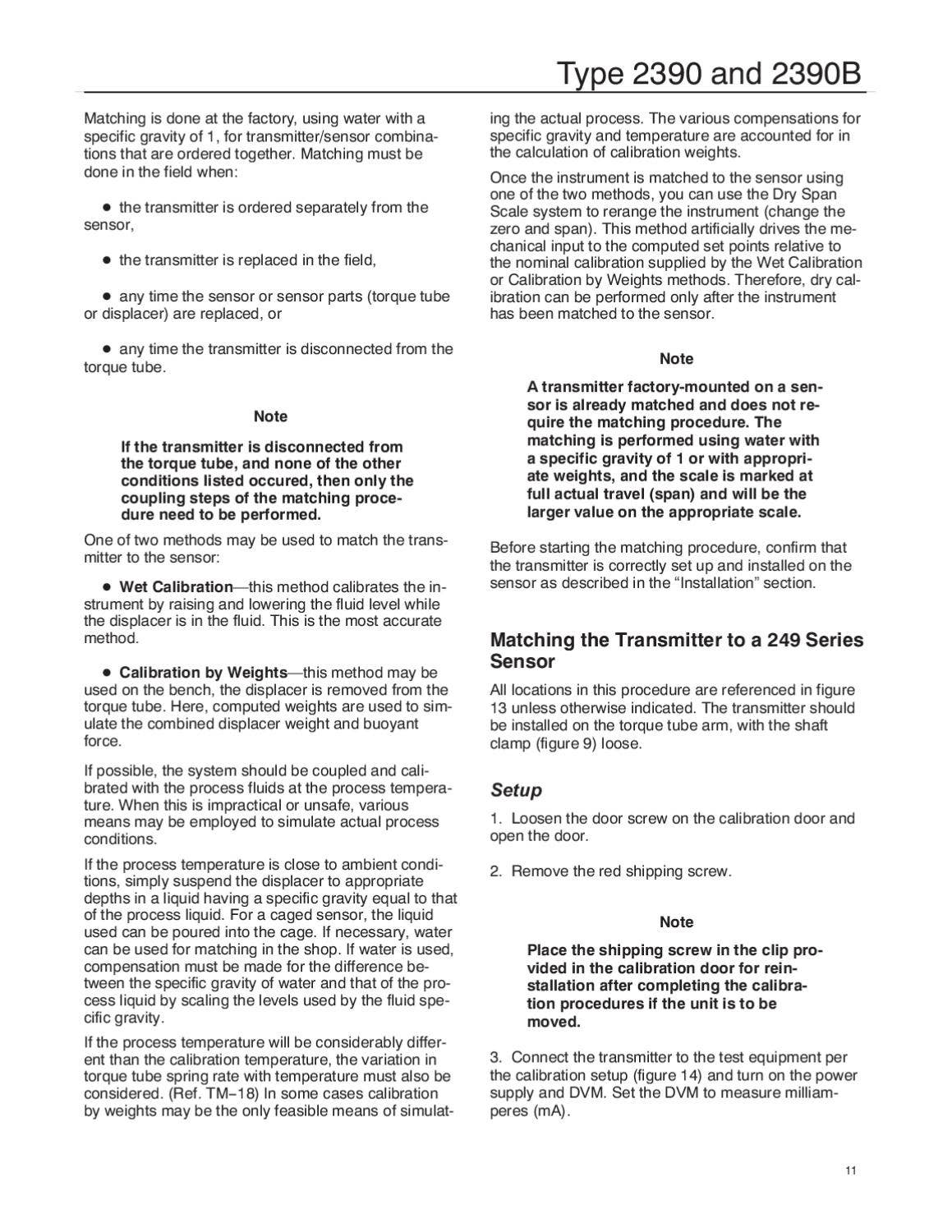 2390~2390B Transmitter Instruction Manual by RMC Process Controls ...