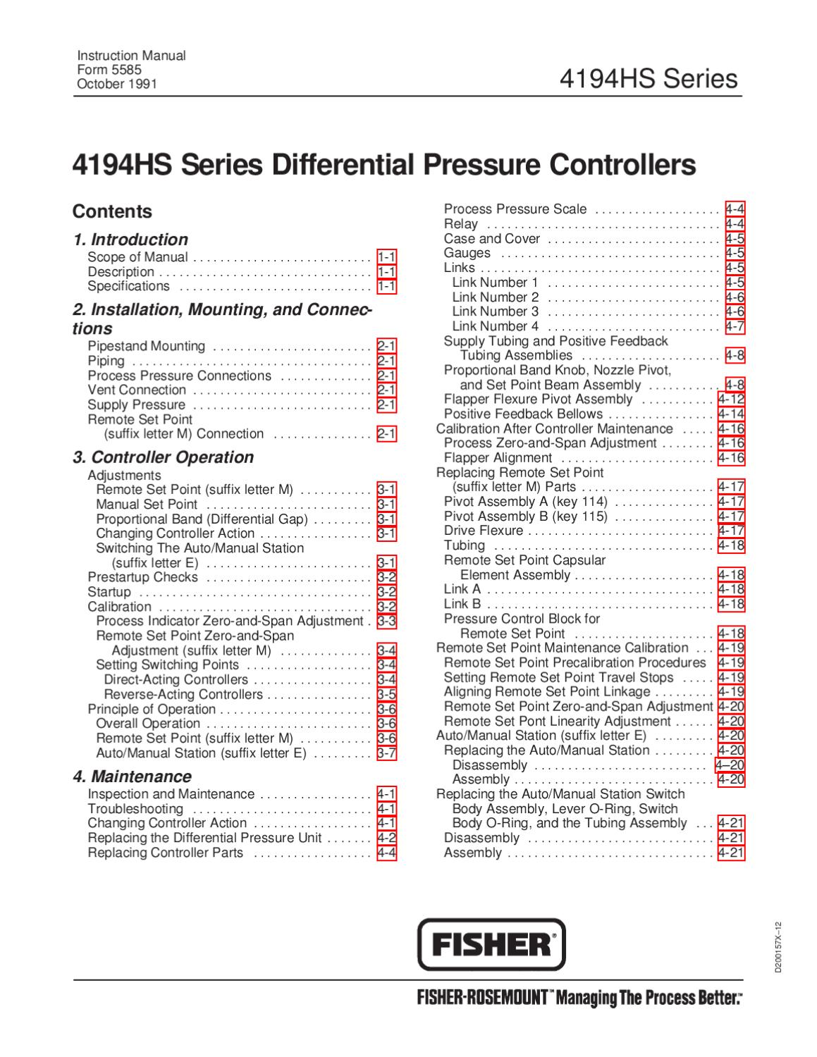 4194HS Controller Instruction Manual by RMC Process Controls ...