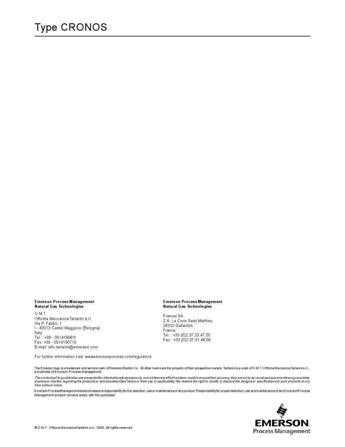 CRONOS Instruction Manual by RMC Process Controls & Filtration, LLC ...