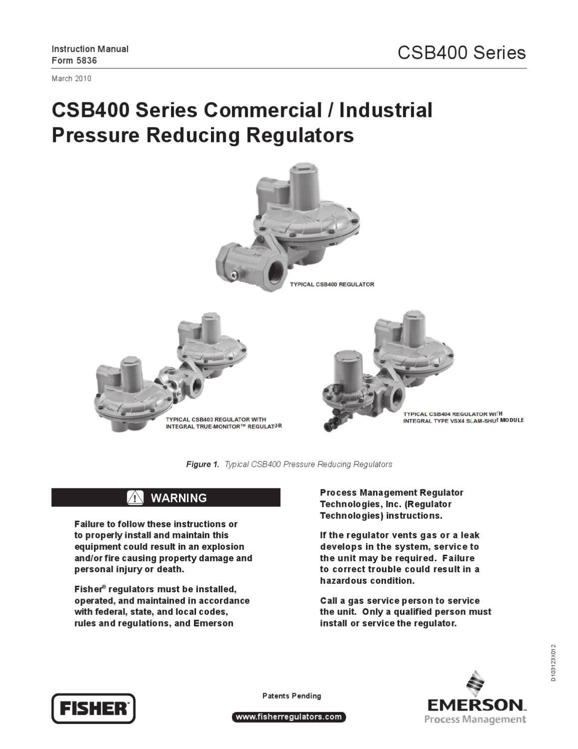 CSB400 Instruction Manual by RMC Process Controls & Filtration, LLC. - Issuu