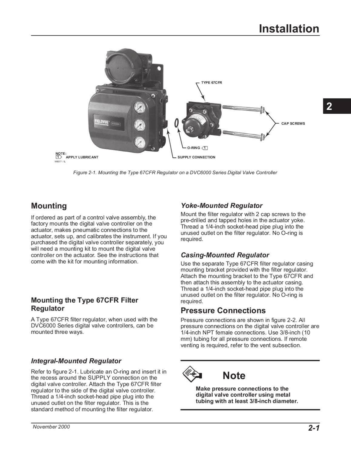 DVC6000 Errata~Quick Start Guide by RMC Process Controls & Filtration ...