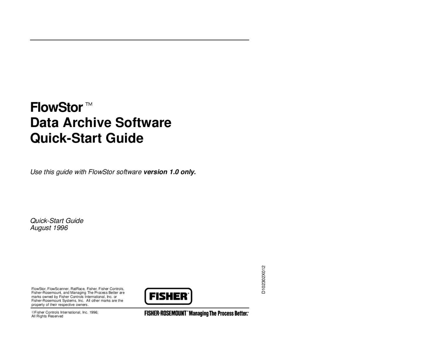 FloStor Data Archive Quick Start Guide by RMC Process Controls ...