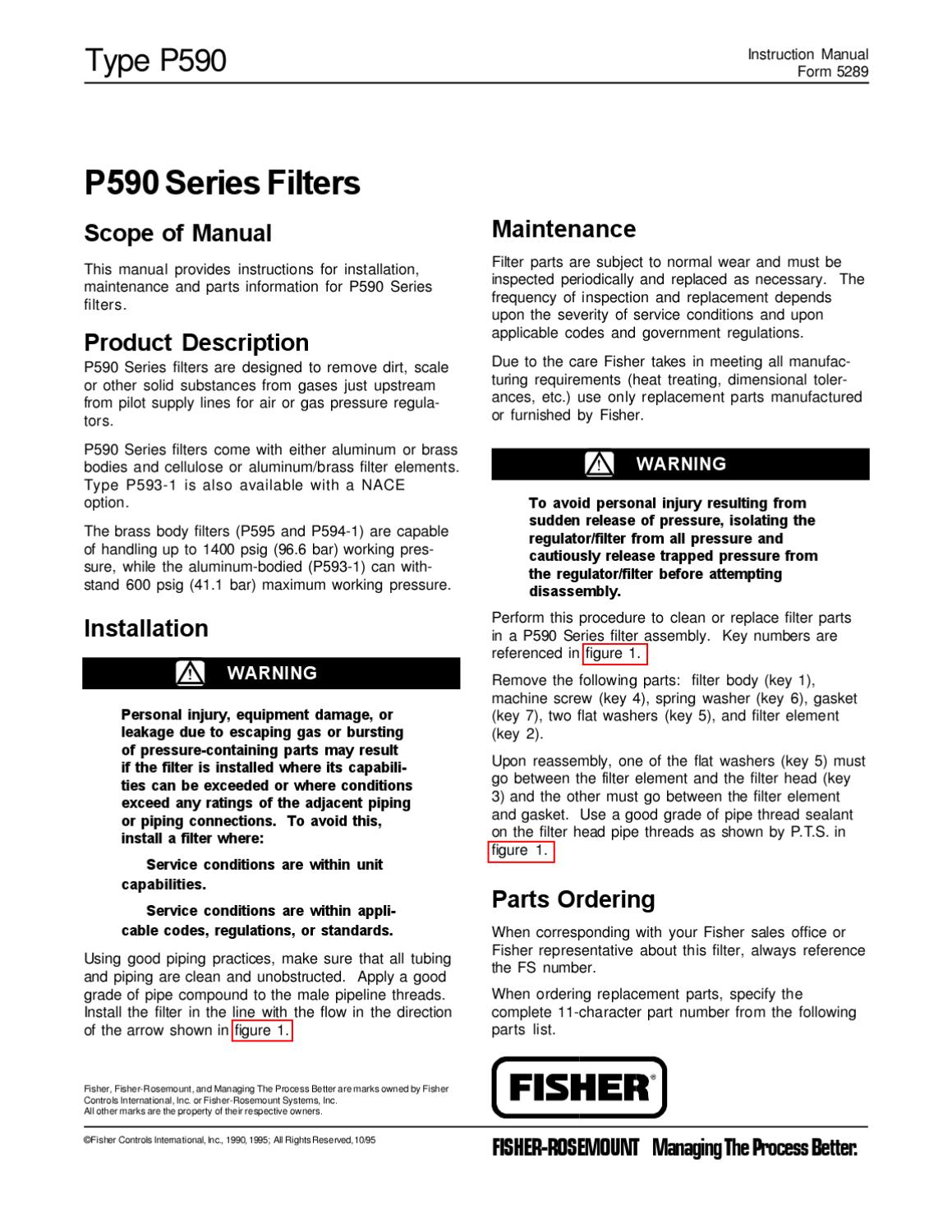 P590 Instruction Manual by RMC Process Controls & Filtration, LLC. - Issuu