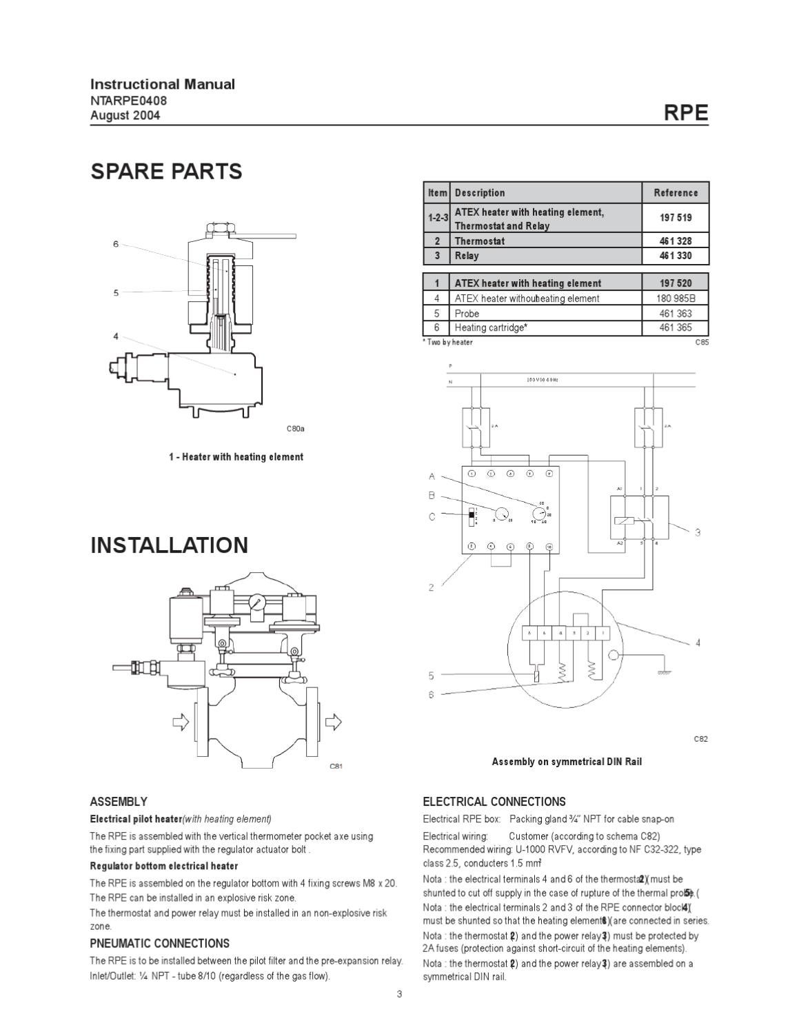 RPE PILOT HEATER Instruction Manual by RMC Process Controls ...