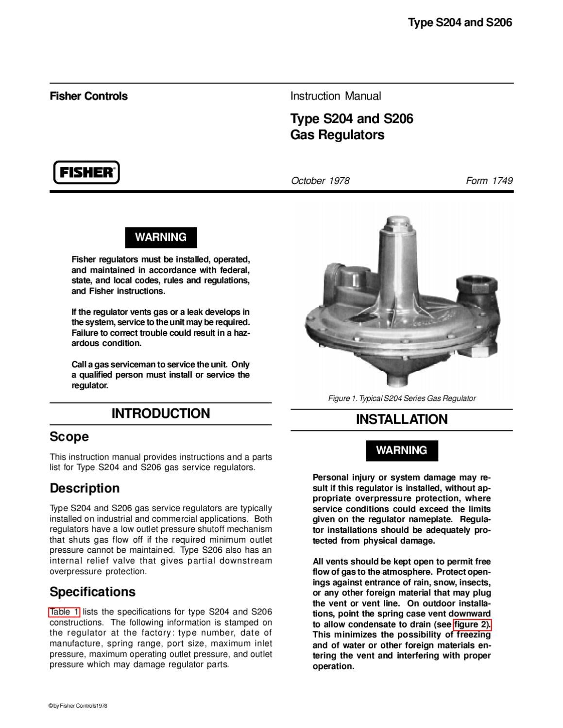 S204~S206 Instruction Manual by RMC Process Controls & Filtration, LLC ...