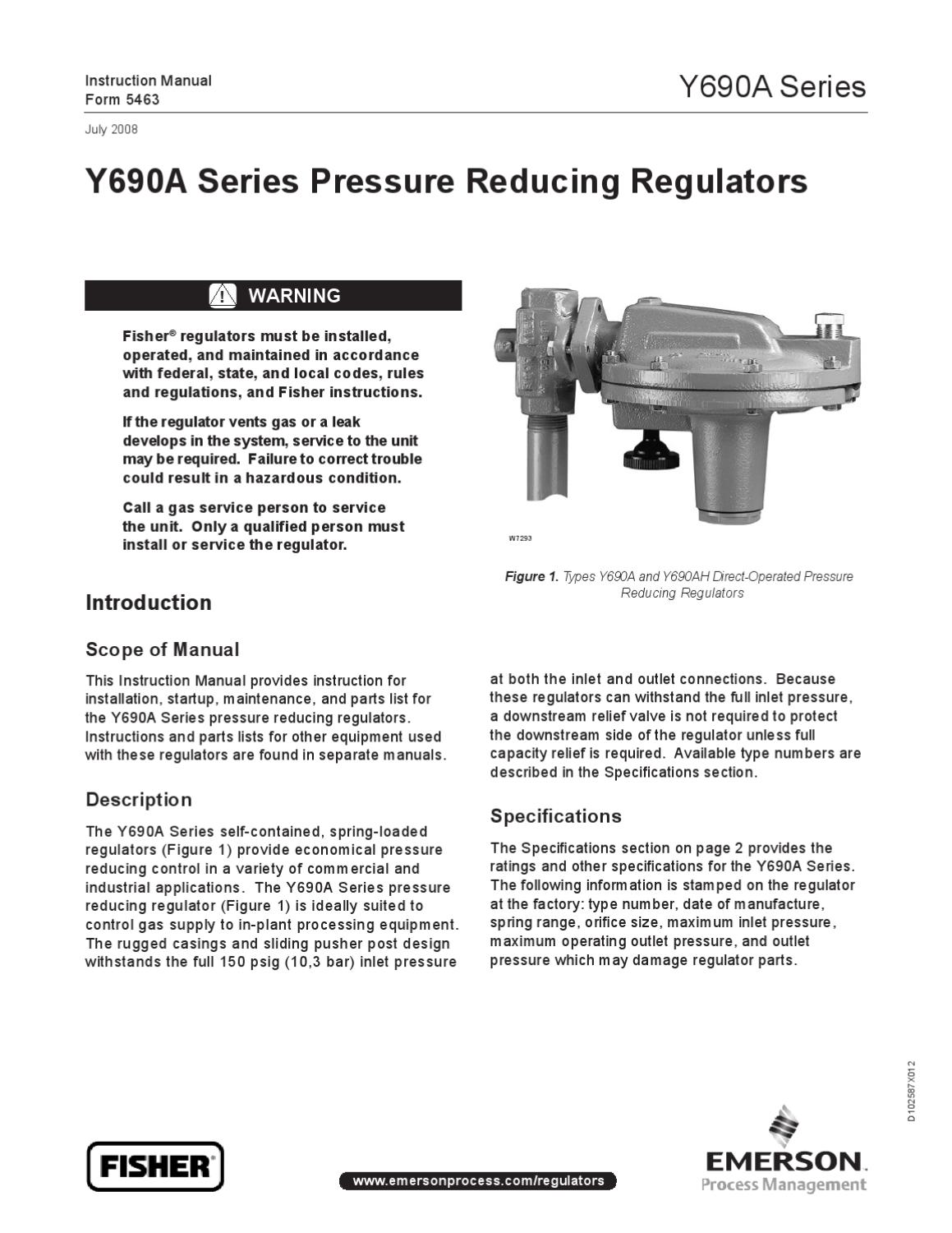 Y690A Instruction Manual by RMC Process Controls & Filtration, LLC. - Issuu