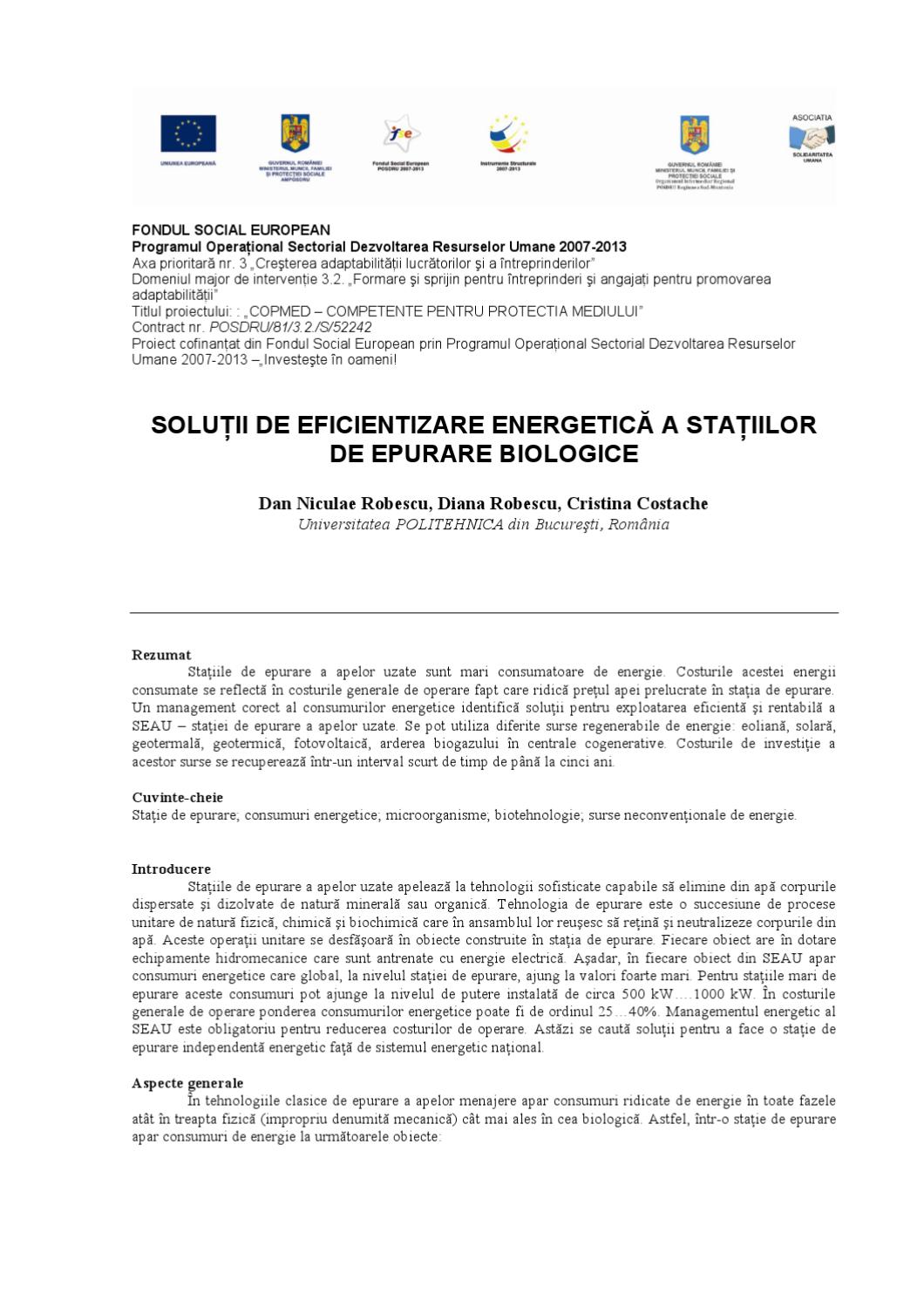 Solutii de eficientzare energetica by Octavian Turcu - Issuu