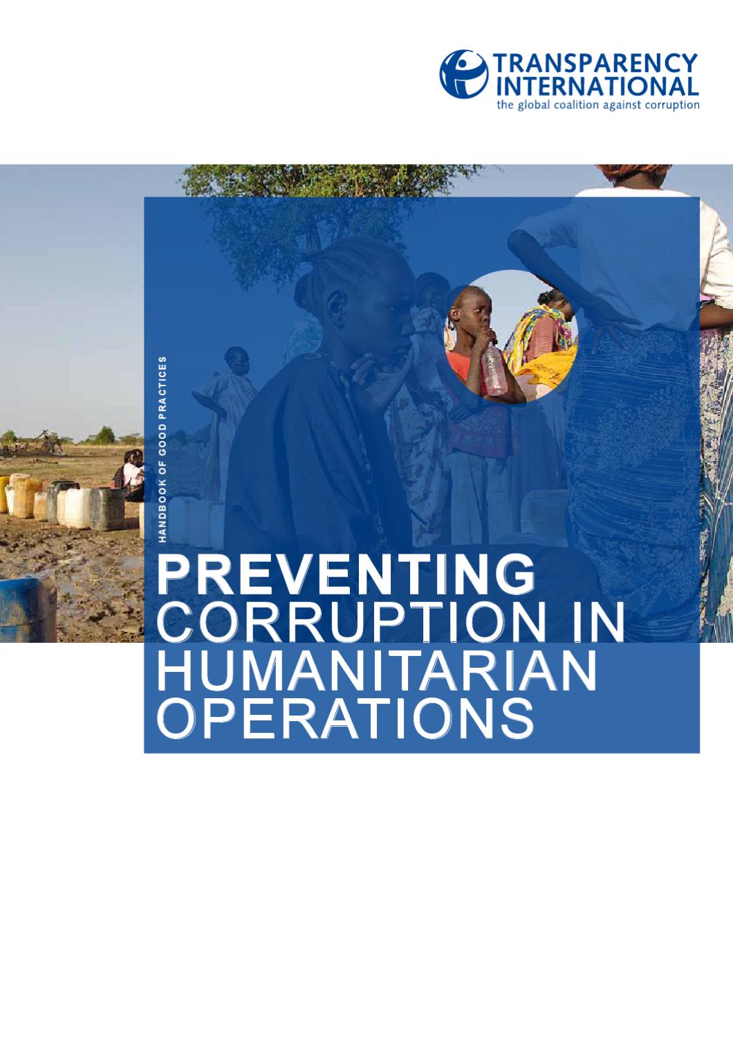 Preventing Corruption in Humanitarian Operations by Transparency ...