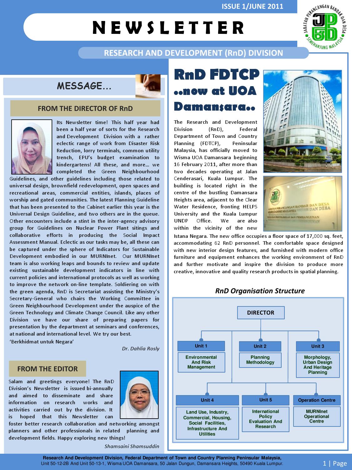 RnD Newsletter 01/2011 by R&D, JPBD - Issuu