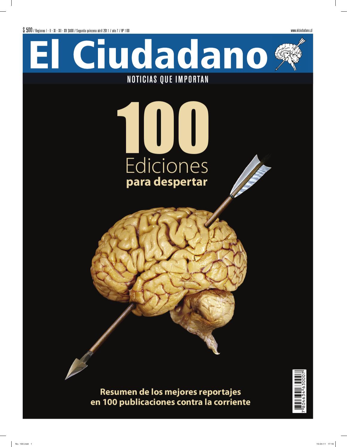 El Ciudadano N100 Edición Aniversario by El Ciudadano - Issuu