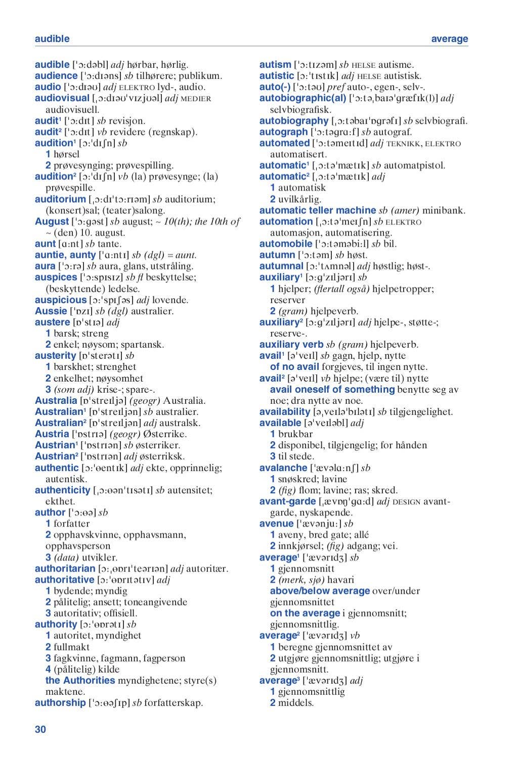 Engelsk ordbok - yrkesfag. Engelsk/norsk-norsk/engelsk by Cappelen Damm ...