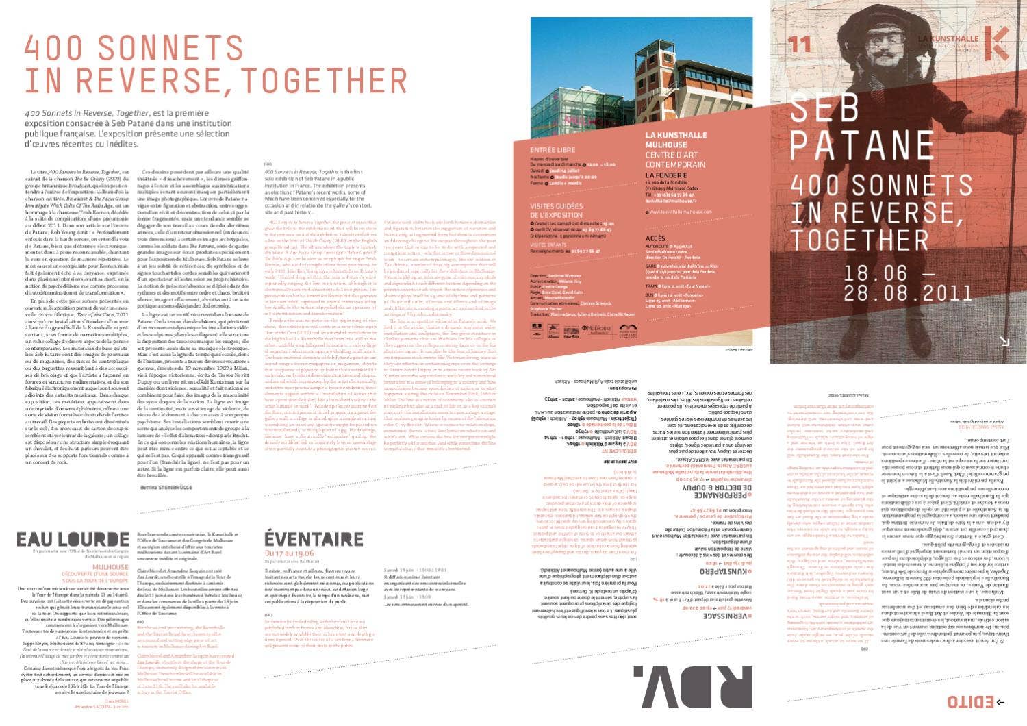 Journal expo Seb Patane by MÉDIAPOP - Issuu