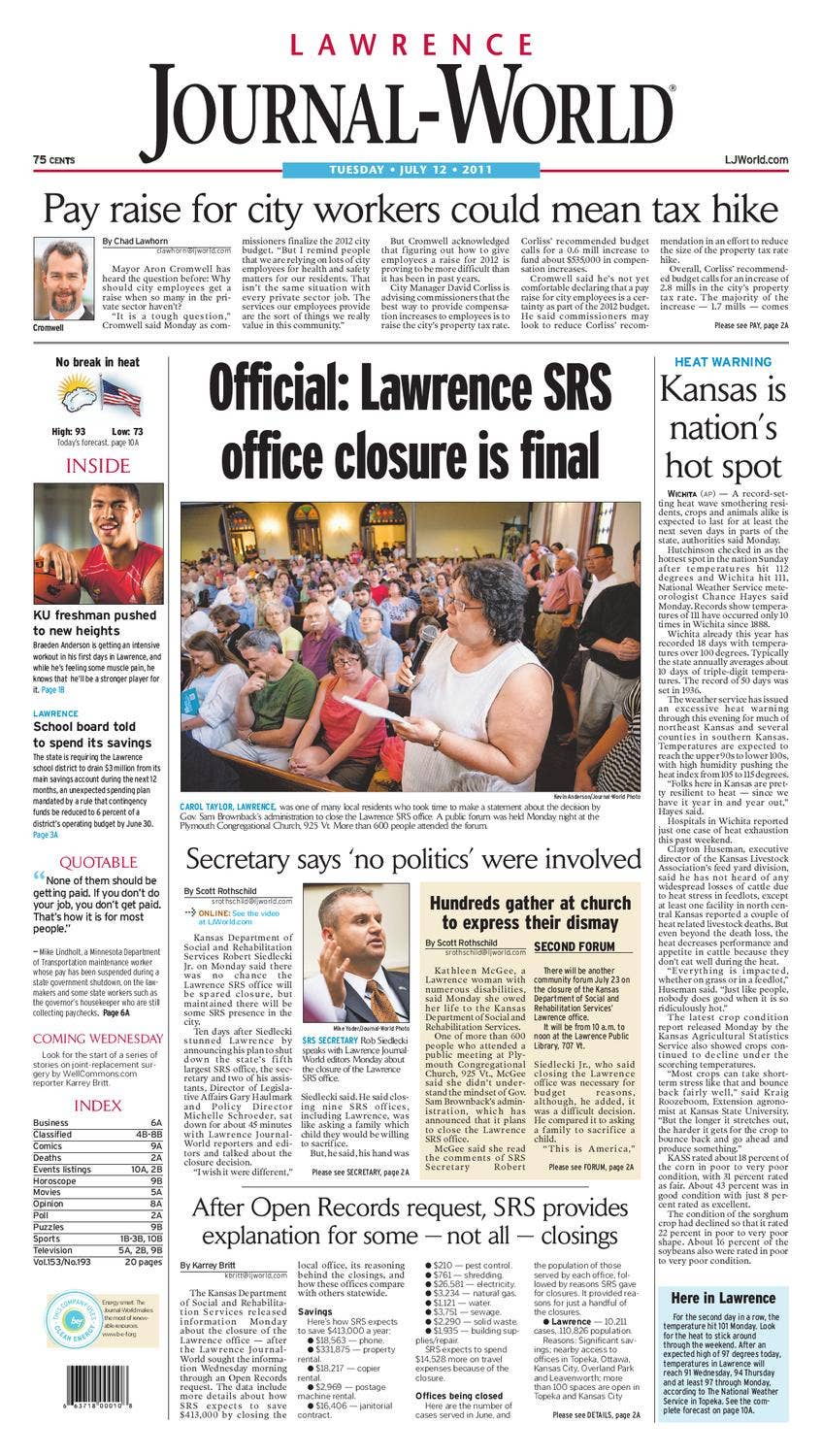 Lawrence Journal-World 07-12-11 by Lawrence Journal-World - Issuu