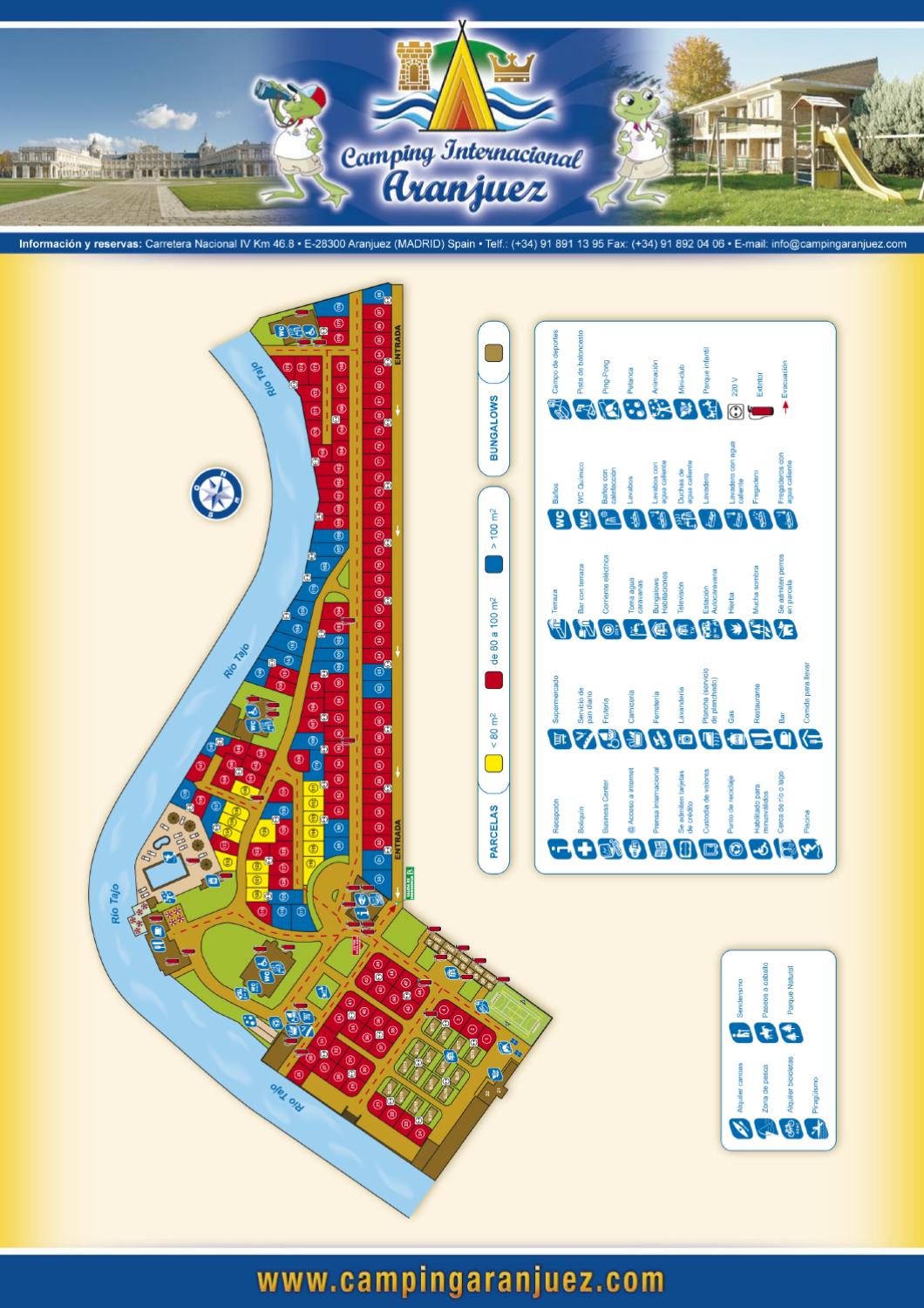 Plano Camping Internacional Aranjuez by La Marina Resorts - Issuu