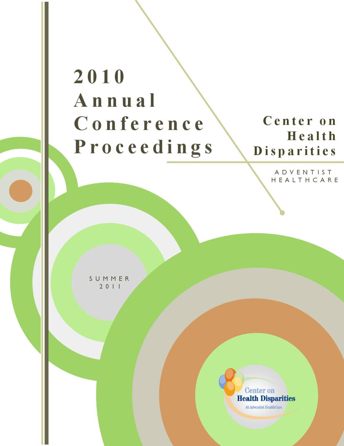 2010 Annual Health Disparities Conference Proceedings by Adventist ...