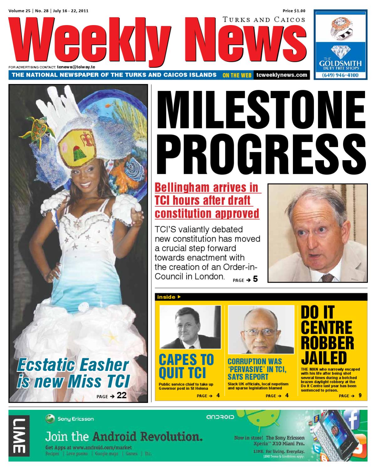 Turks and Caicos Weekly News -Volume 28 by TC Weekly News - Issuu