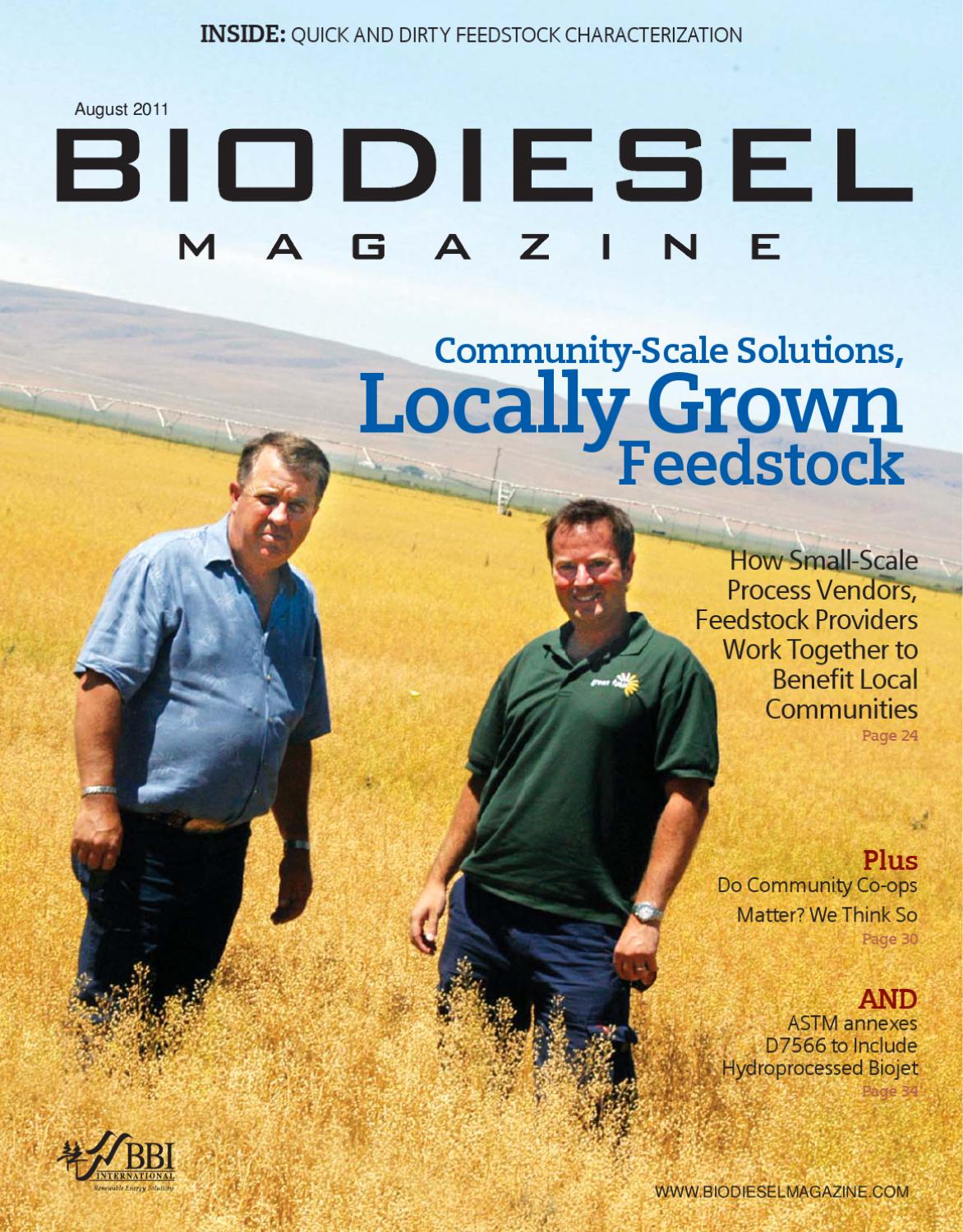 August 2011 Biodiesel Magazine by BBI International - Issuu